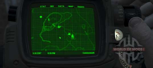 Immersive Map 4k - BLUEPRINT Inv. - Full Squares para Fallout 4