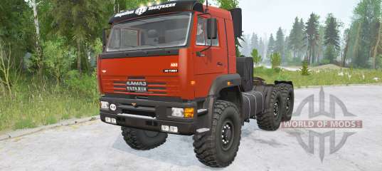 Kamaz 65221〡10 de sus módulos para MudRunner