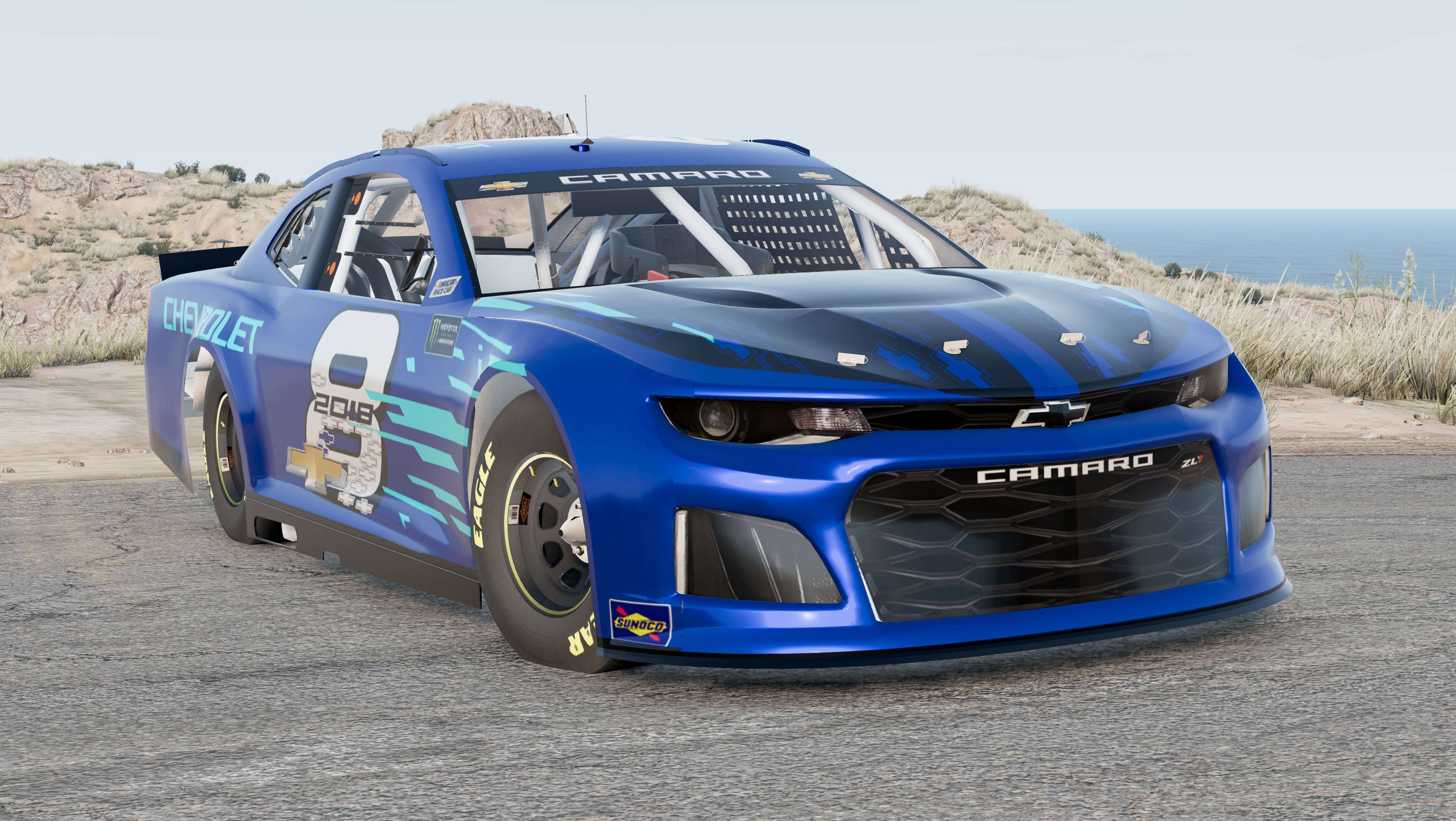 Chevrolet Camaro ZL1 NASCAR Race Car 2018 Para BeamNG Drive