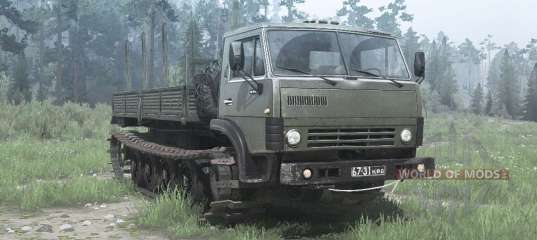 KamAZ-4310 todo terreno con orugas para MudRunner
