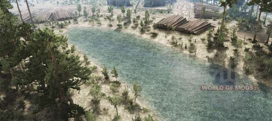 Paisaje del arroyo para MudRunner