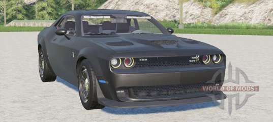 Dodge Challenger SRT Hellcat Widebody (LC) Pursuit Unmarked 2018 para ...