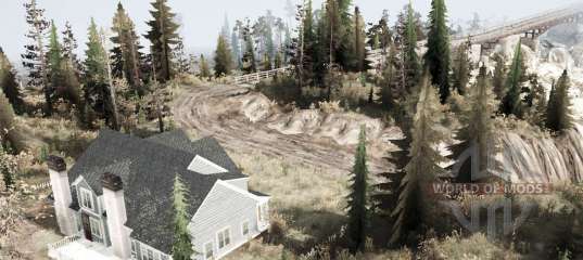 Cascada en rocas para MudRunner