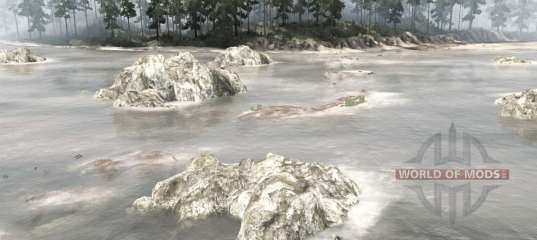 Cascada en rocas para MudRunner