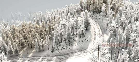 Prueba de nieve. Variante 6 para MudRunner